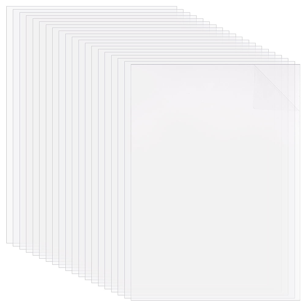 PET Plastic Sheets Rectangle Clear 297x210x0.25mm - Walmart.com