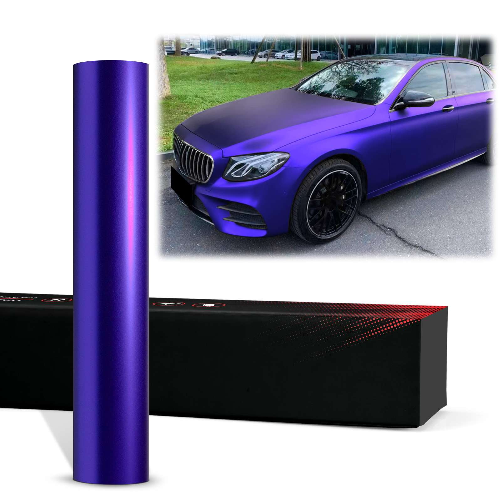 PET Romance Chrome Purple Vinyl Wrap Auto Car Sticker Decal Film Sheet ...