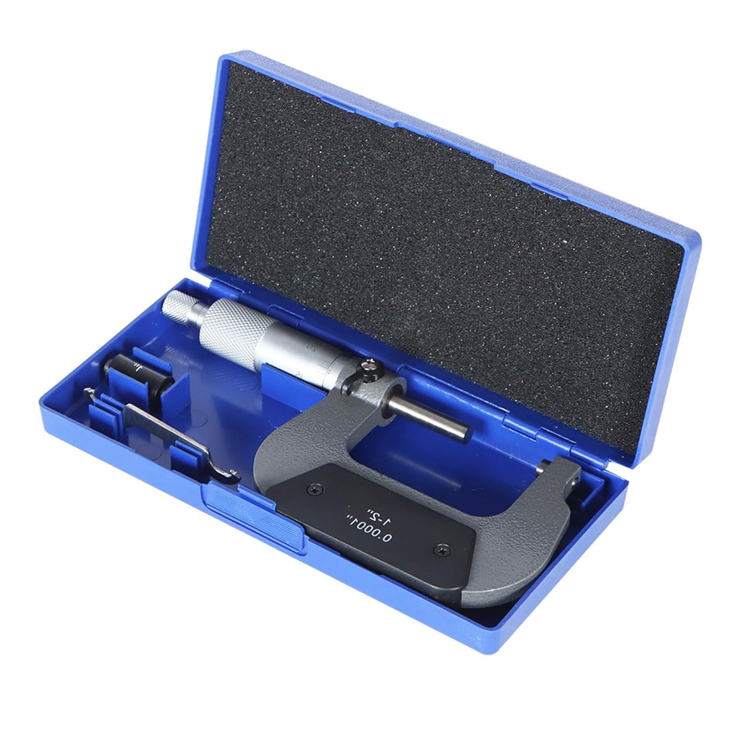 PET-U 1-2 Inch Outside Micrometer 0.0001 Inch Accuracy Measuring Tool ...