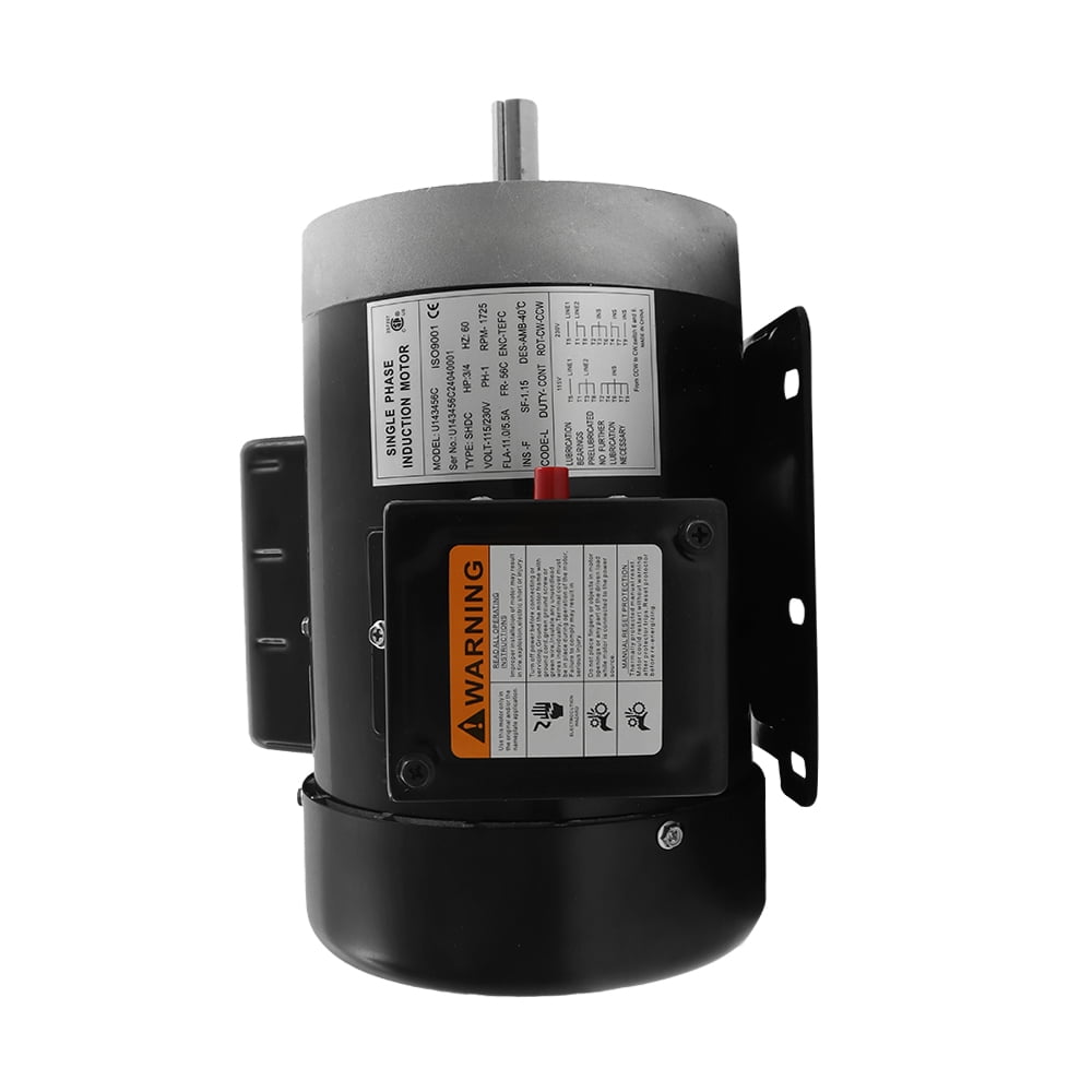 PET-U 115V/230V 1725RPM General Purpose Single Phase Motor 56C 3/4HP ...