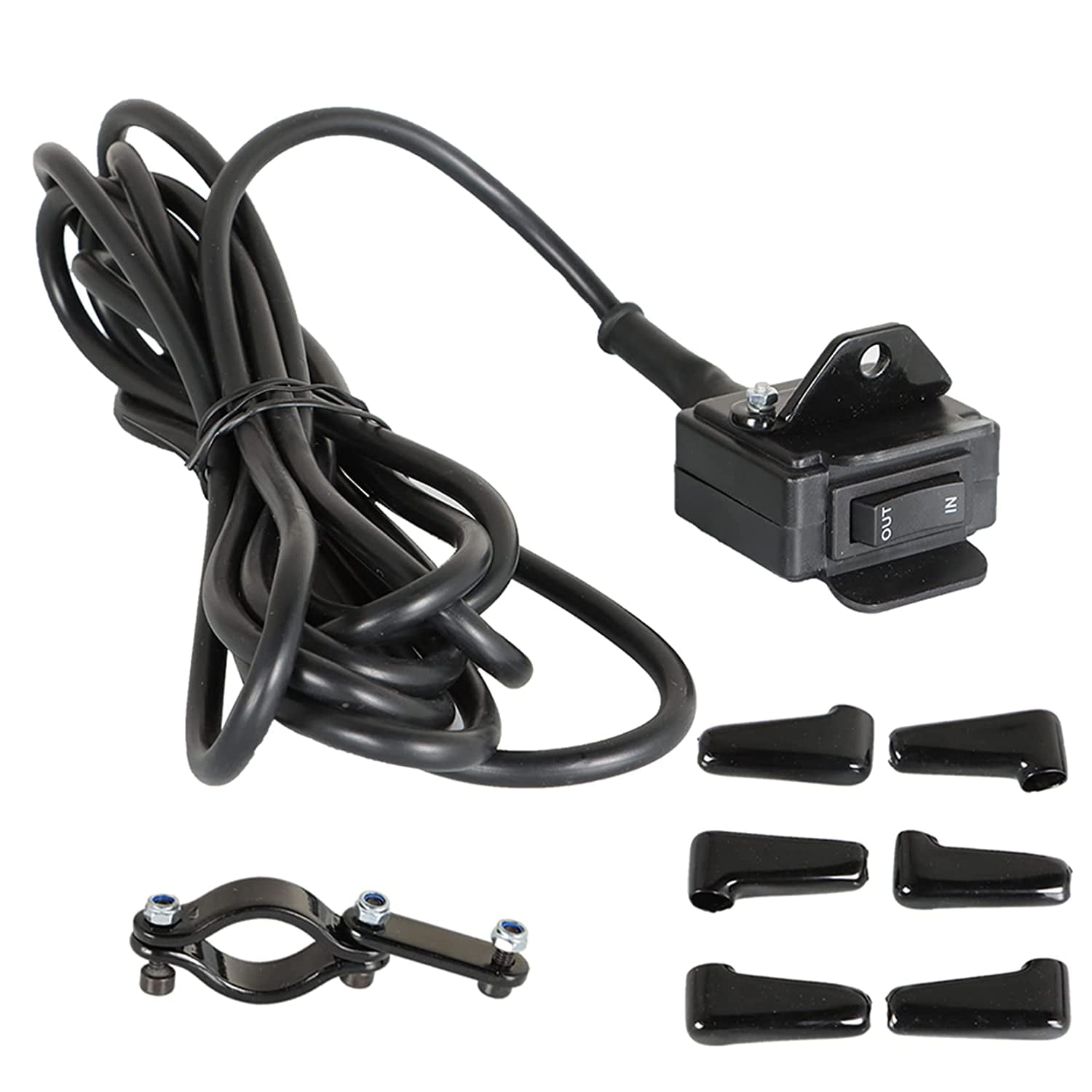 PET-U 12V Winch Rocker Thumb Switch with Mounting Bracket Handlebar ...