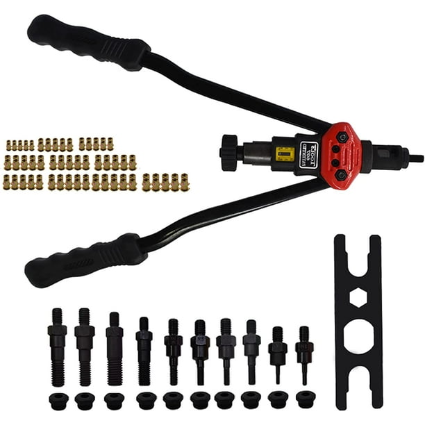 PET-U 16 Inch Rivet Gun Kit Manual Rivet Gun Rivet Nut Fixing Tool Kit ...