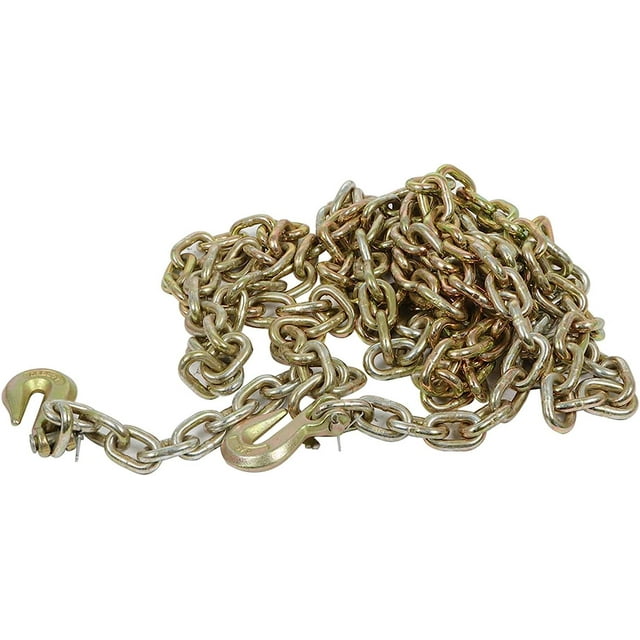 PET-U 2 Pack 3/8"X20' G70 Tow Chain Tie Down Binder Chain Flatbed Truck ...