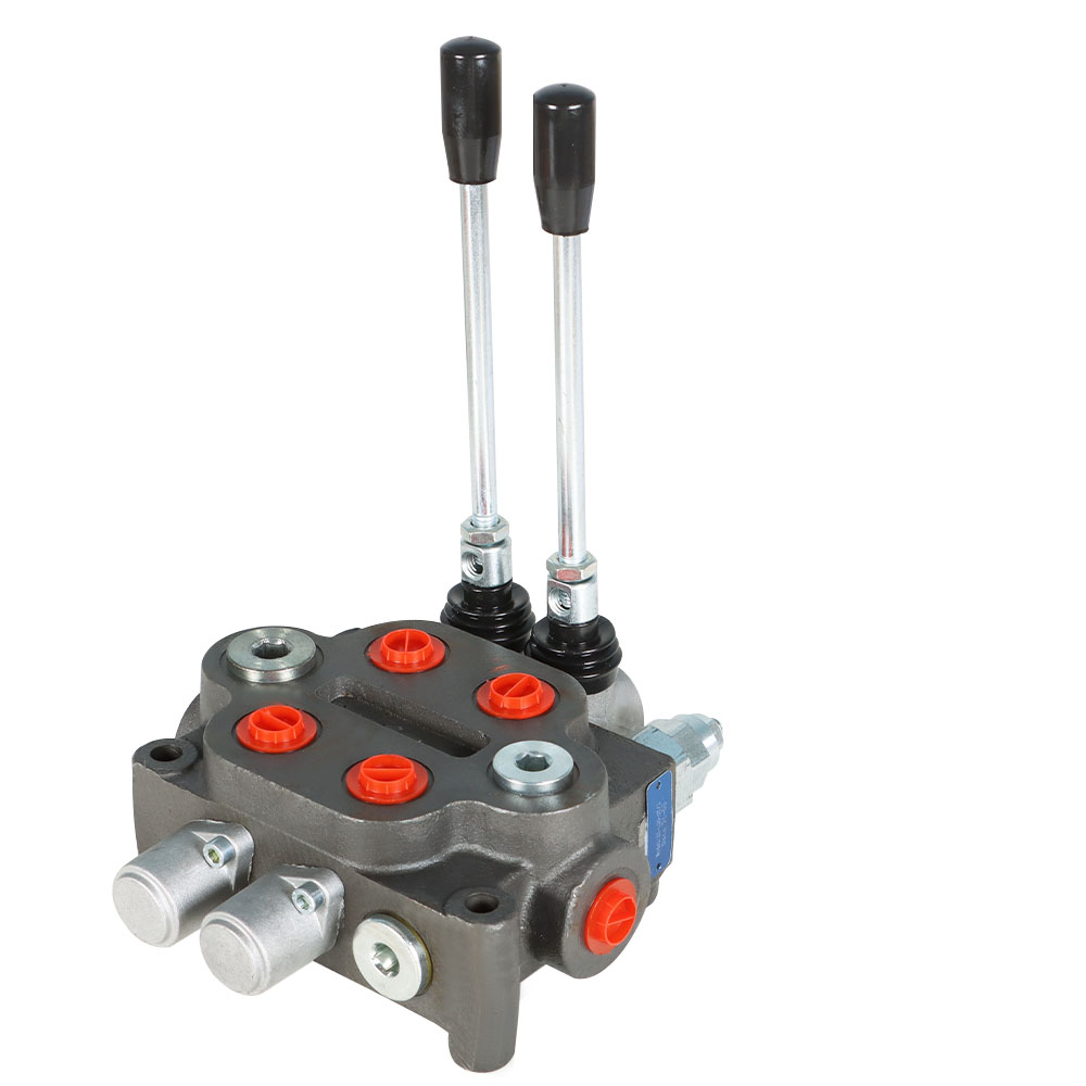 PET-U 2 Spool Hydraulic Directional Control Valve Tractor Loader BSPP ...