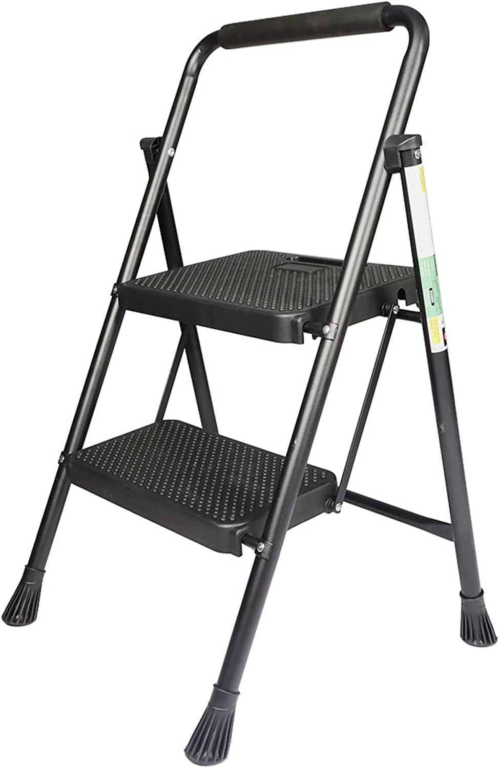 PET-U 2 Step Ladder, with Anti-Slip Rubber Feet and Wide Plastic Pedal ...