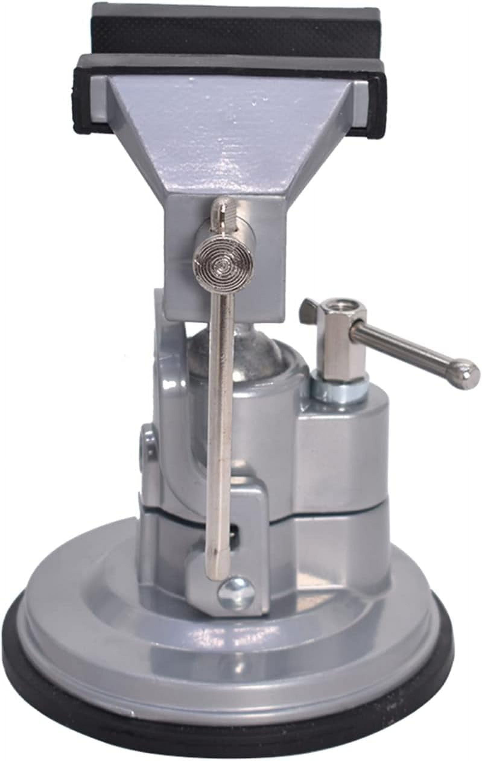 PET-U 3.15 Inch Portable Vacuum Base Vise Base Vise Pivots Multi-Angle ...