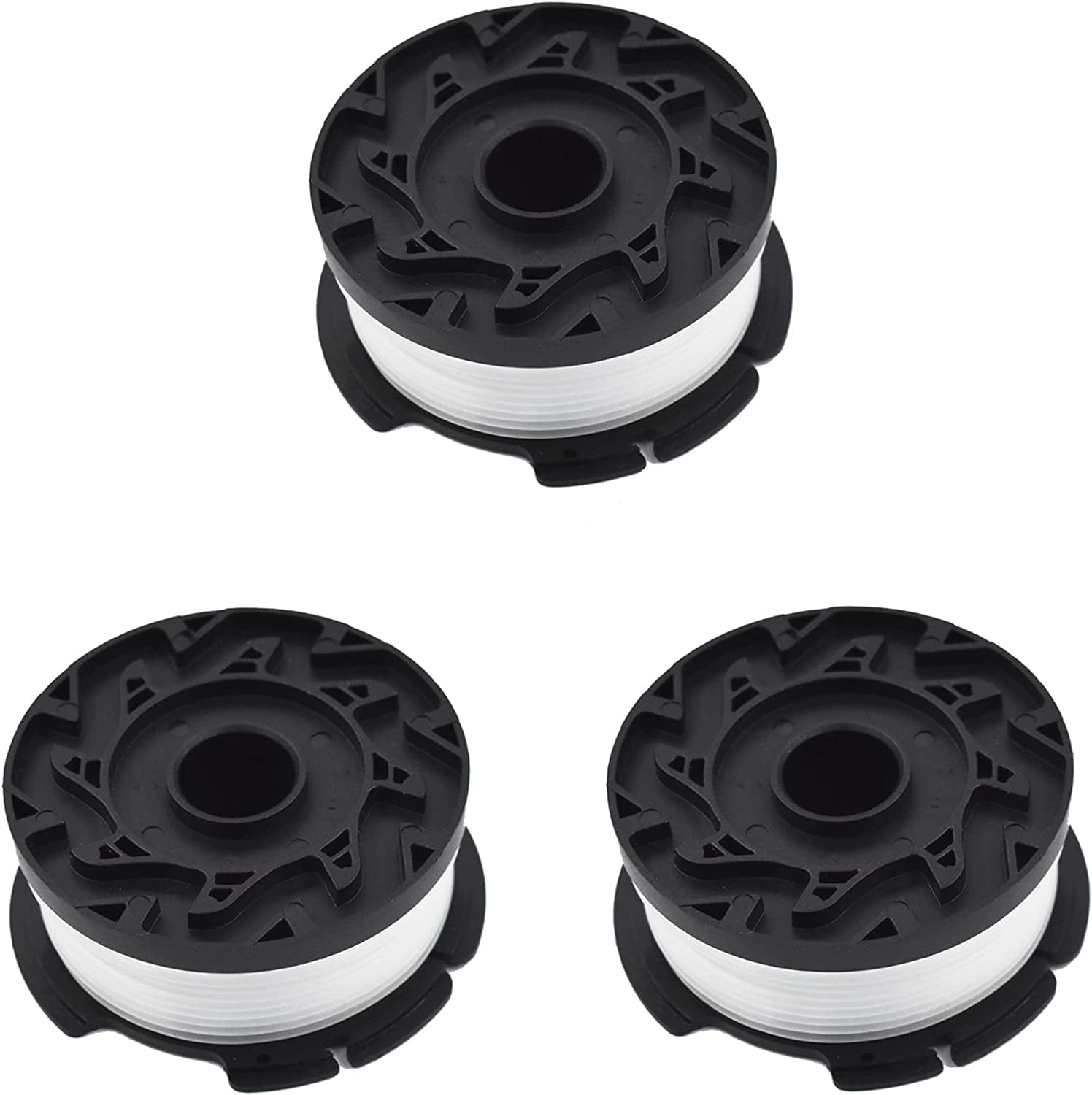 PETU 30ft 0.065 Trimmer Spool Replacement for Black and Decker AF-100-BKP, Includes 3 Spools ...