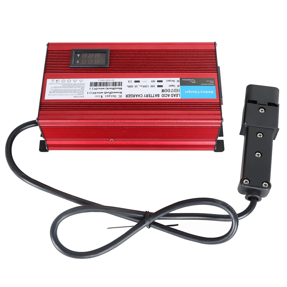 PET-U Trickle Electric Vehicle 48V 12A 2 Pin Plug For Yamaha G19-G22 Golf Cart Battery Charger ...