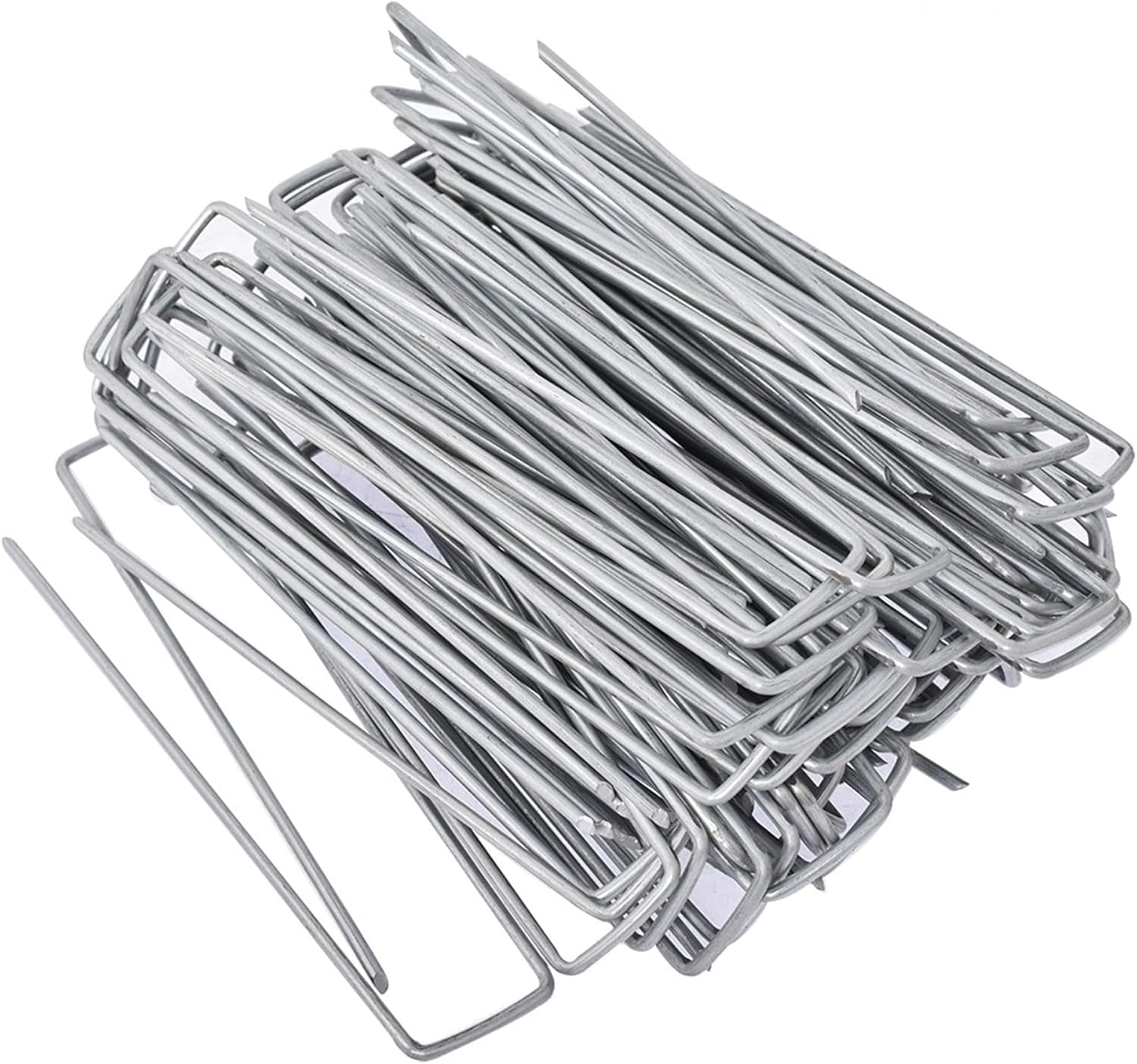 PET-U 6 inch 1000 Pack Galvanized Landscape Staples, 11 Gauge Plant ...