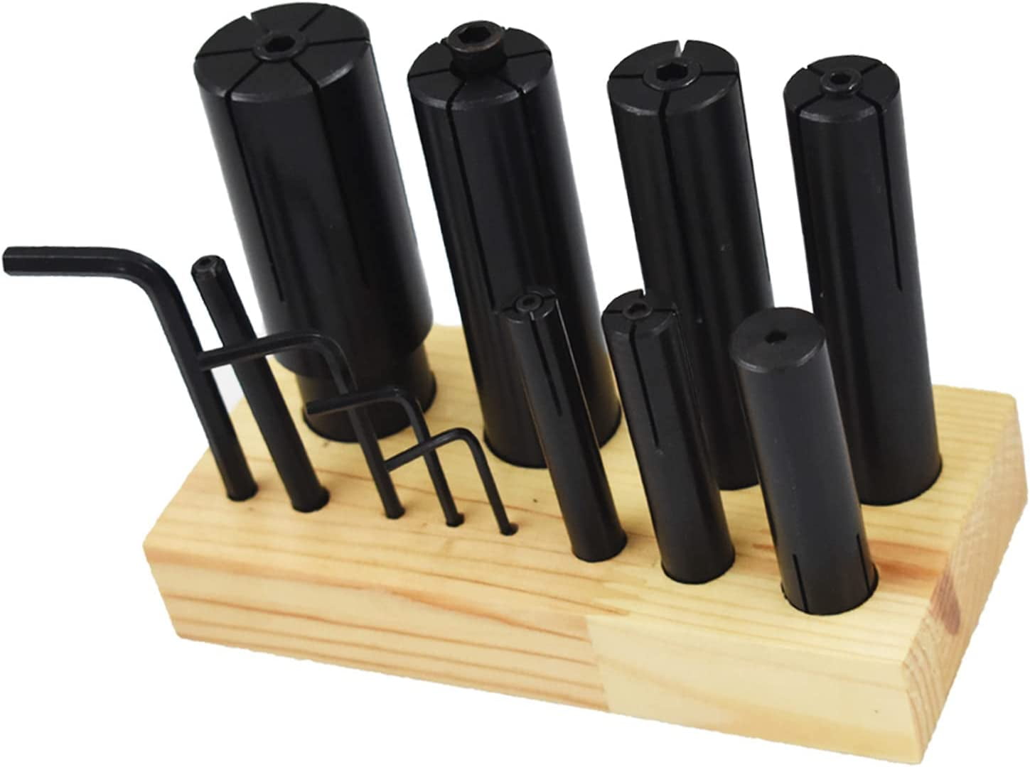PET-U 8Pcs Expanding Arbors Set Mandrels 1/4 Inch to 1-1/4 Inch Lathe ...