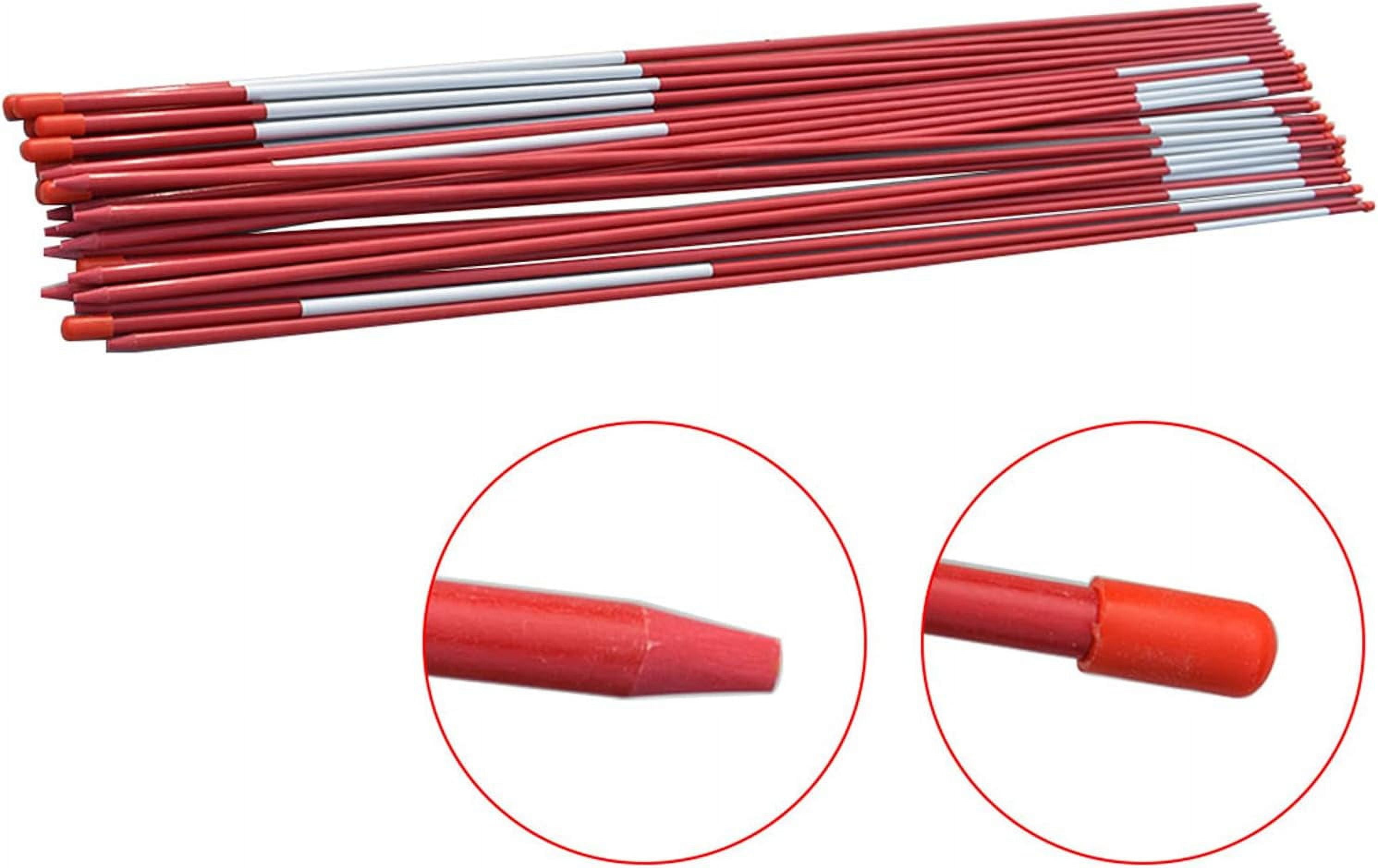 PET-U Driveway Markers Snow Stakes 25 Pcs of 48 Inch Long Orange ...