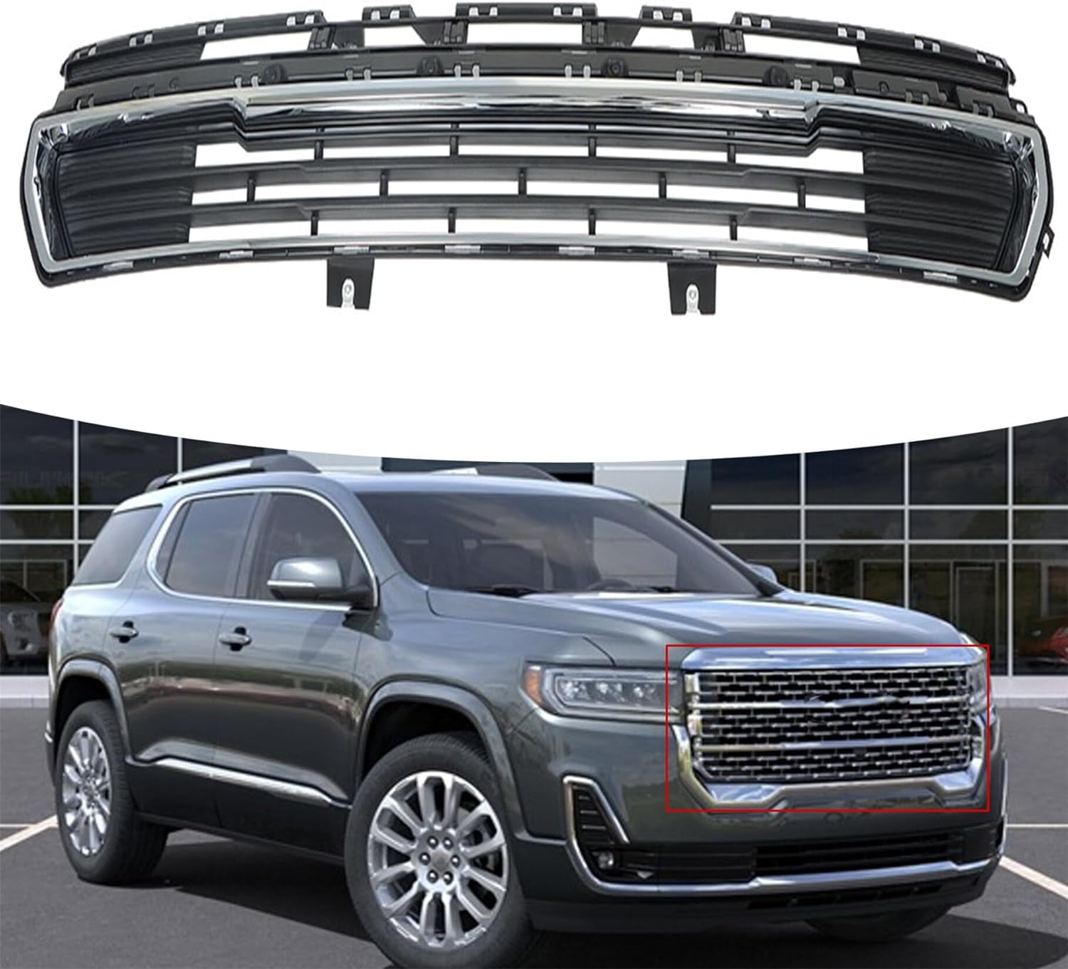 PET-U Front Lower Bumper Grille ABS Plastic Grill For 2021 2022 GMC ...