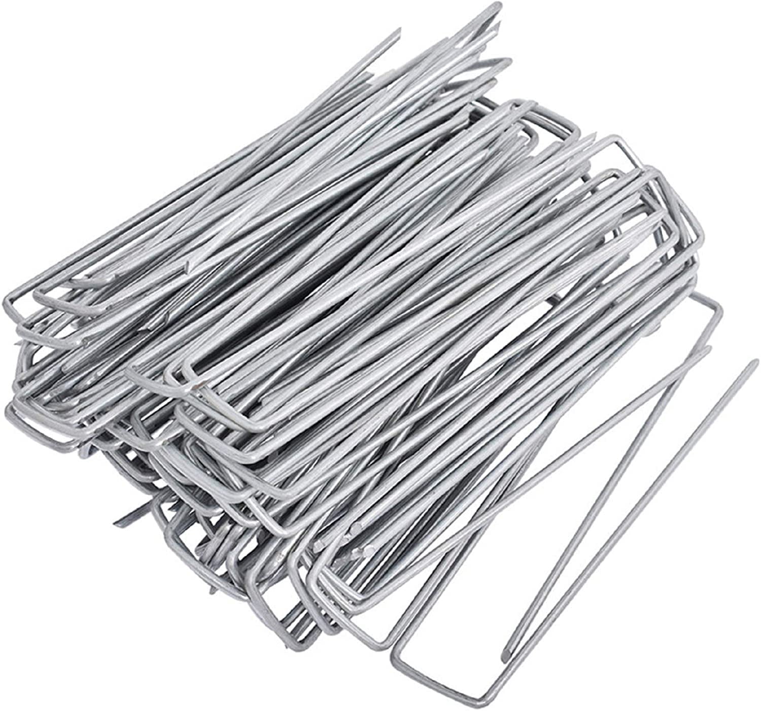 PET-U Garden Stakes Weed Barrier Pegs U-shaped Ground Staples ...