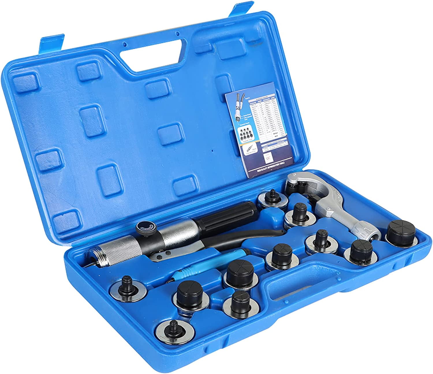 PET-U Hydraulic Tube Expander Swaging Tool Kit 11 Expander Heads 3/8 to ...