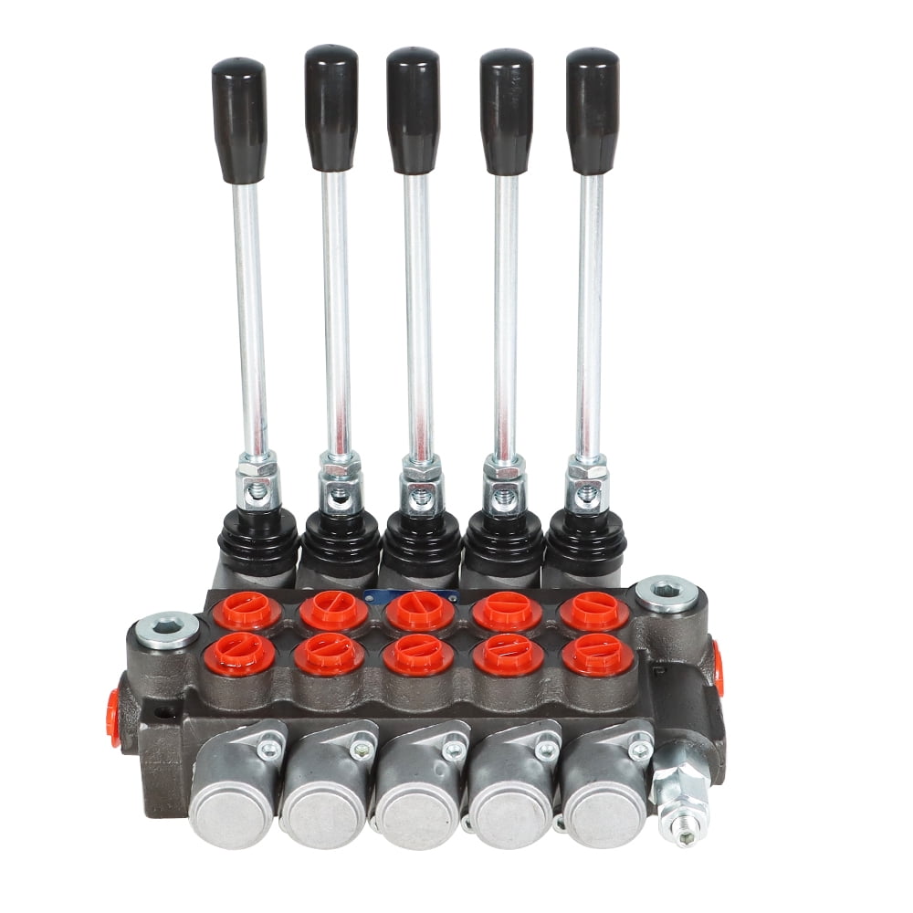 PET-U NEW 5 Spool Hydraulic Control Valve Double Acting 13 GPM 3600 PSI ...