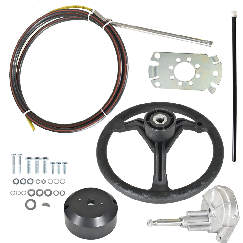 PET-U SS13713 Marine With 13.5" Wheel 13 Feet Boat Rotary Steering ...