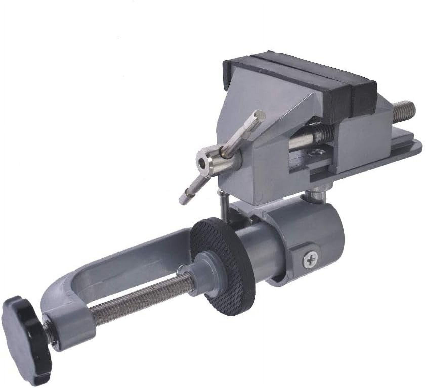 PET-U Universal Table Vise 3 Inch 360°Swivel Base Heavy Duty Bench Vise Home Clamp-On Vise for ...