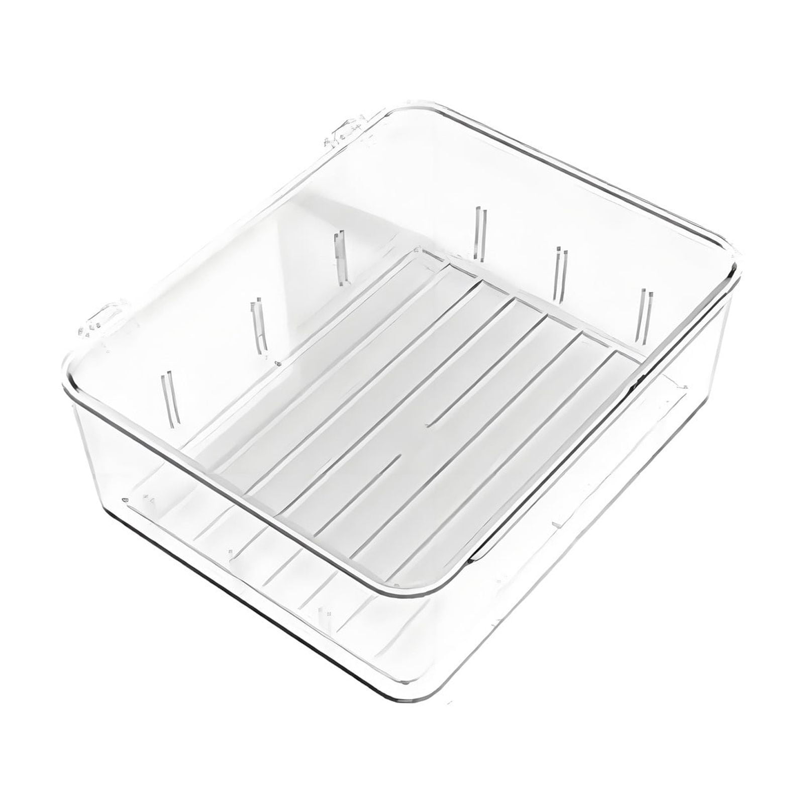 PET Underwear Storage Box with Dividers, Fruit Vegetable Snack ...