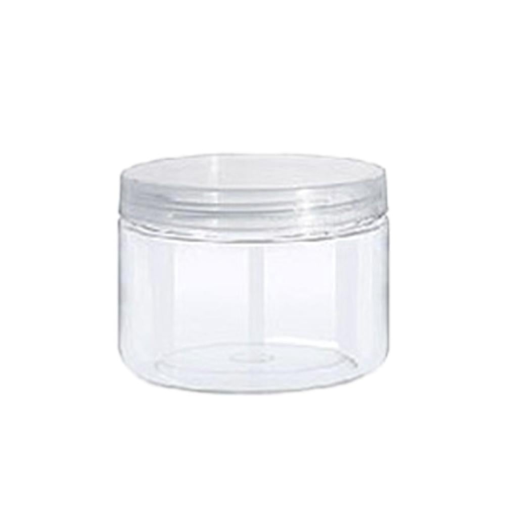 PET plastic jar screw cap thick Food grade (clear lid) 319 ml~ N3P8 ...