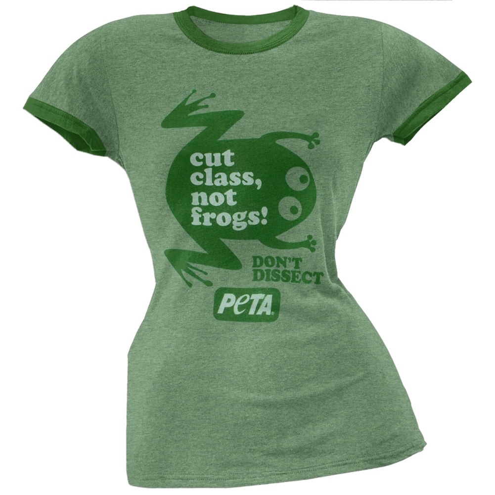 PETA - Cut Class Soft Juniors Ringer T-Shirt - Medium - Walmart.com