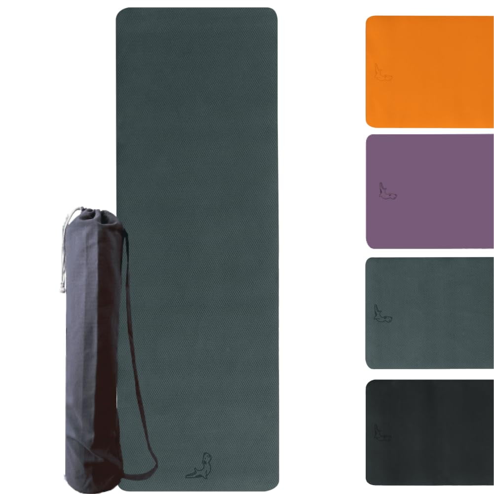 PETARYA Yoga Mat Premium 6 mm, Particularly Flexible Unscented Comfort ...