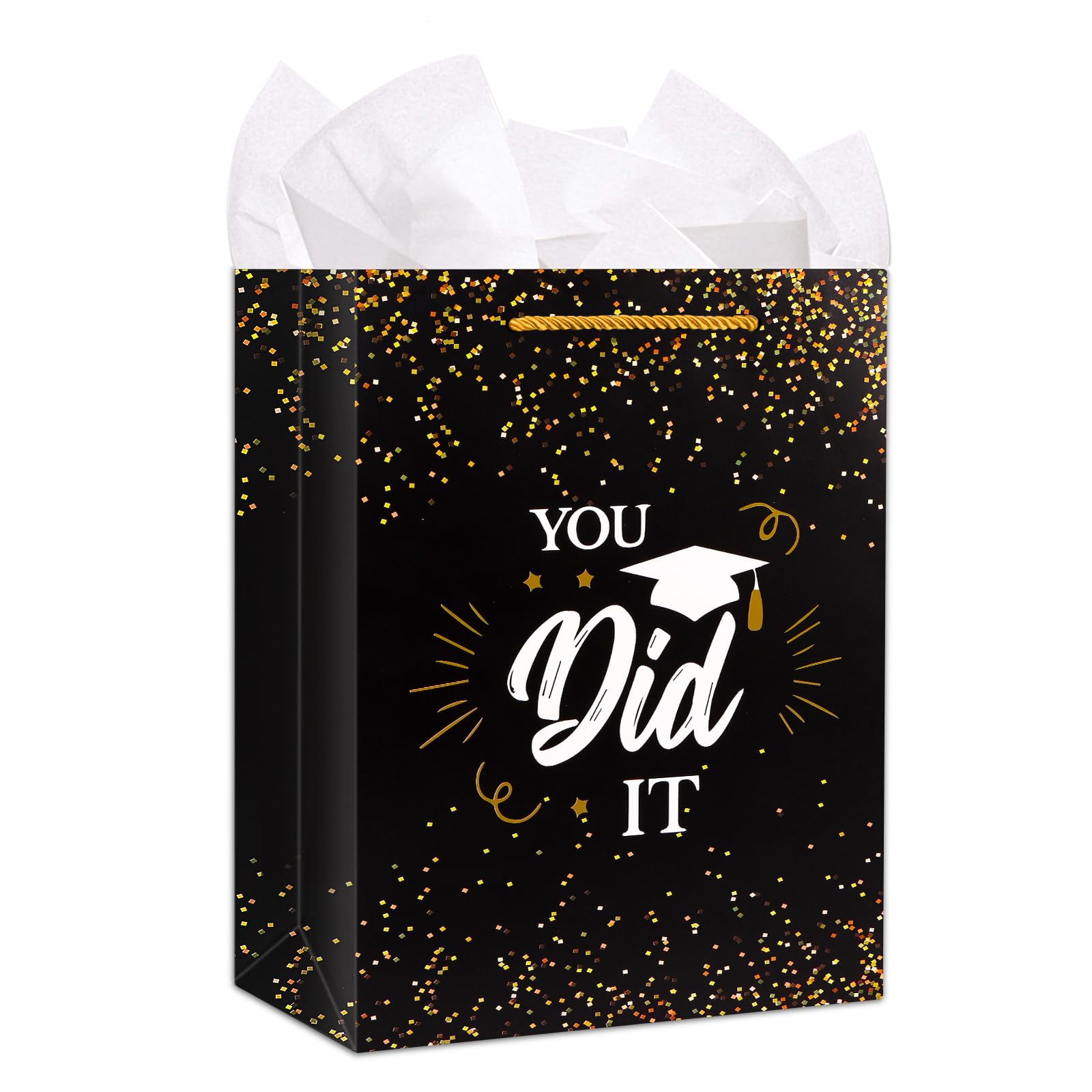 PETCEE Graduation Bags TSF6 - 13" Large Grad Bag with Tissue Paper for ...