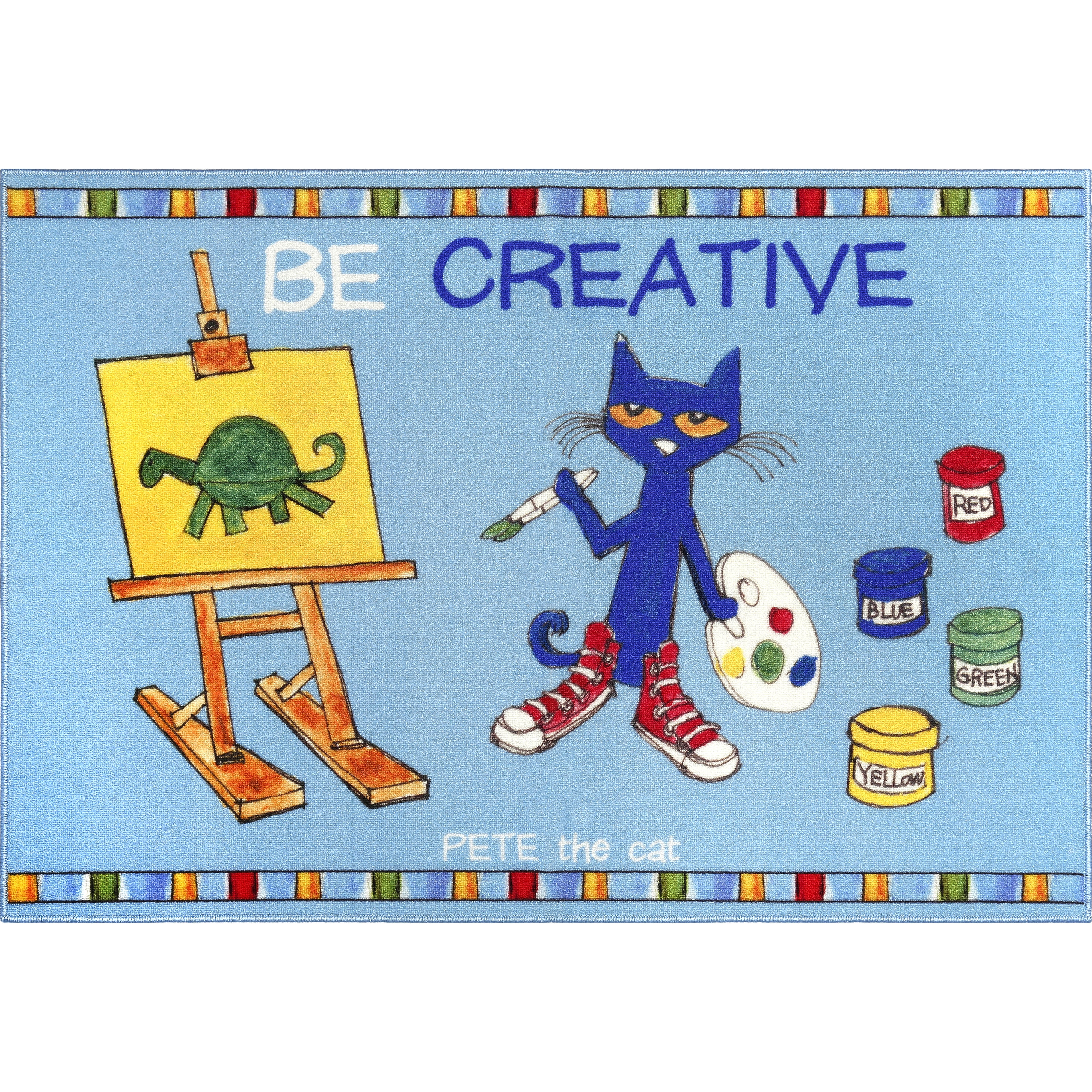 PETE THE CAT Be Creative Kids Area Rug - Walmart.com