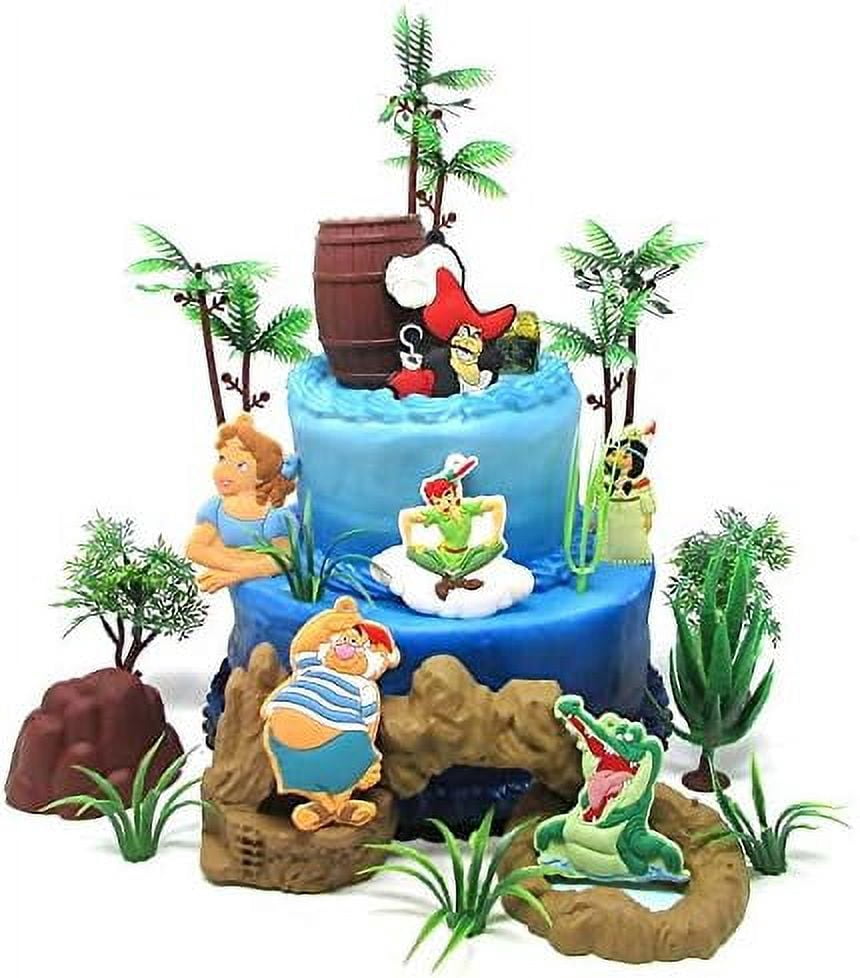 PETER PAN Deluxe Birthday Cake Topper Set - Featuring Peter Pan and ...