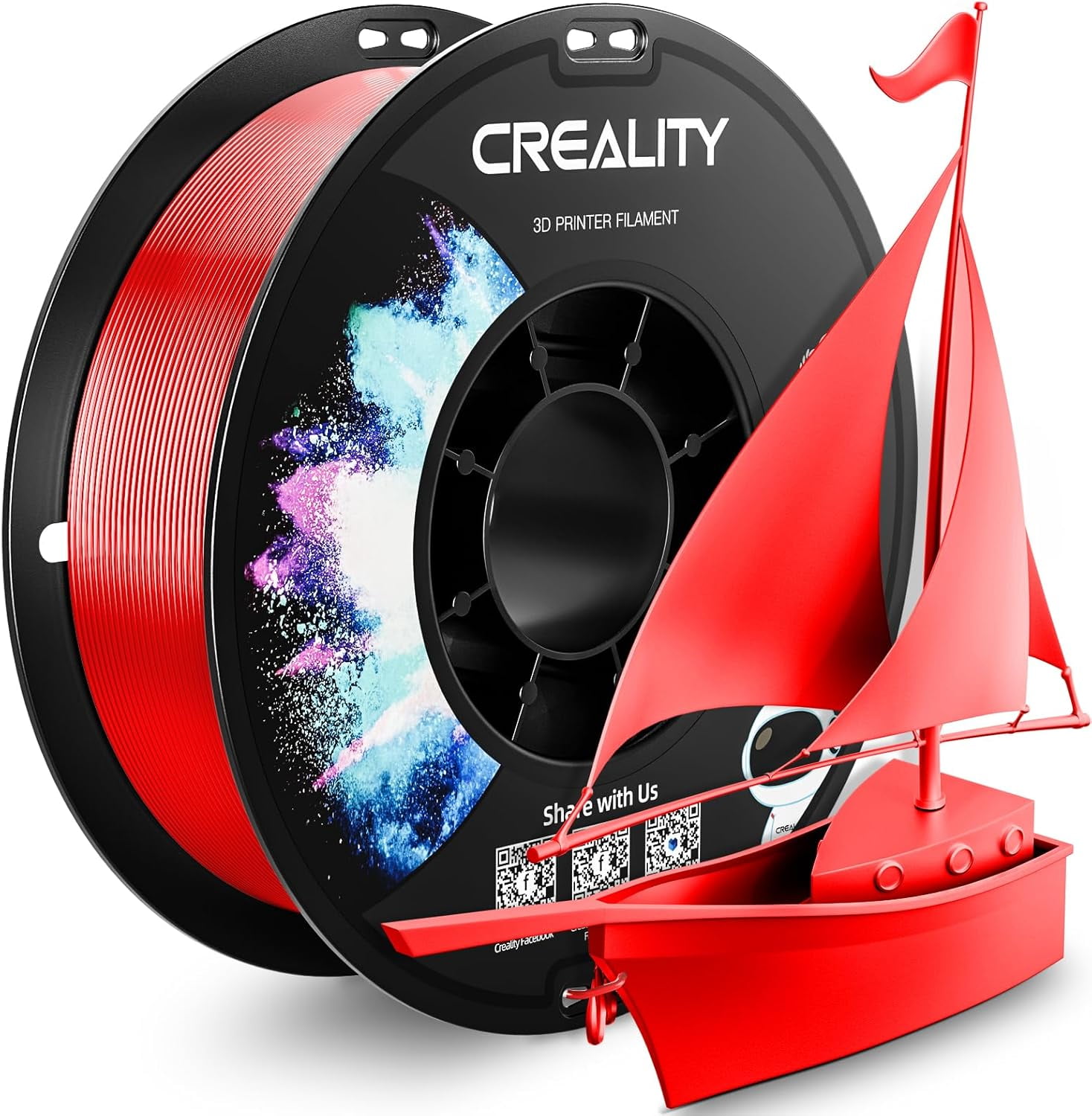 PETG Filament 1.75mm 3D Printer Filament, 1kg (2.2lb) Neatly Wound ...