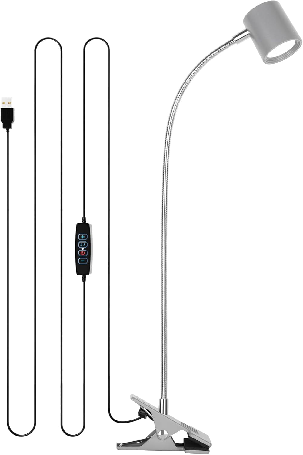 PETGLE Desk Lamp,USB Clip On Light with 3 Color Modes,LED Reading Lamp ...