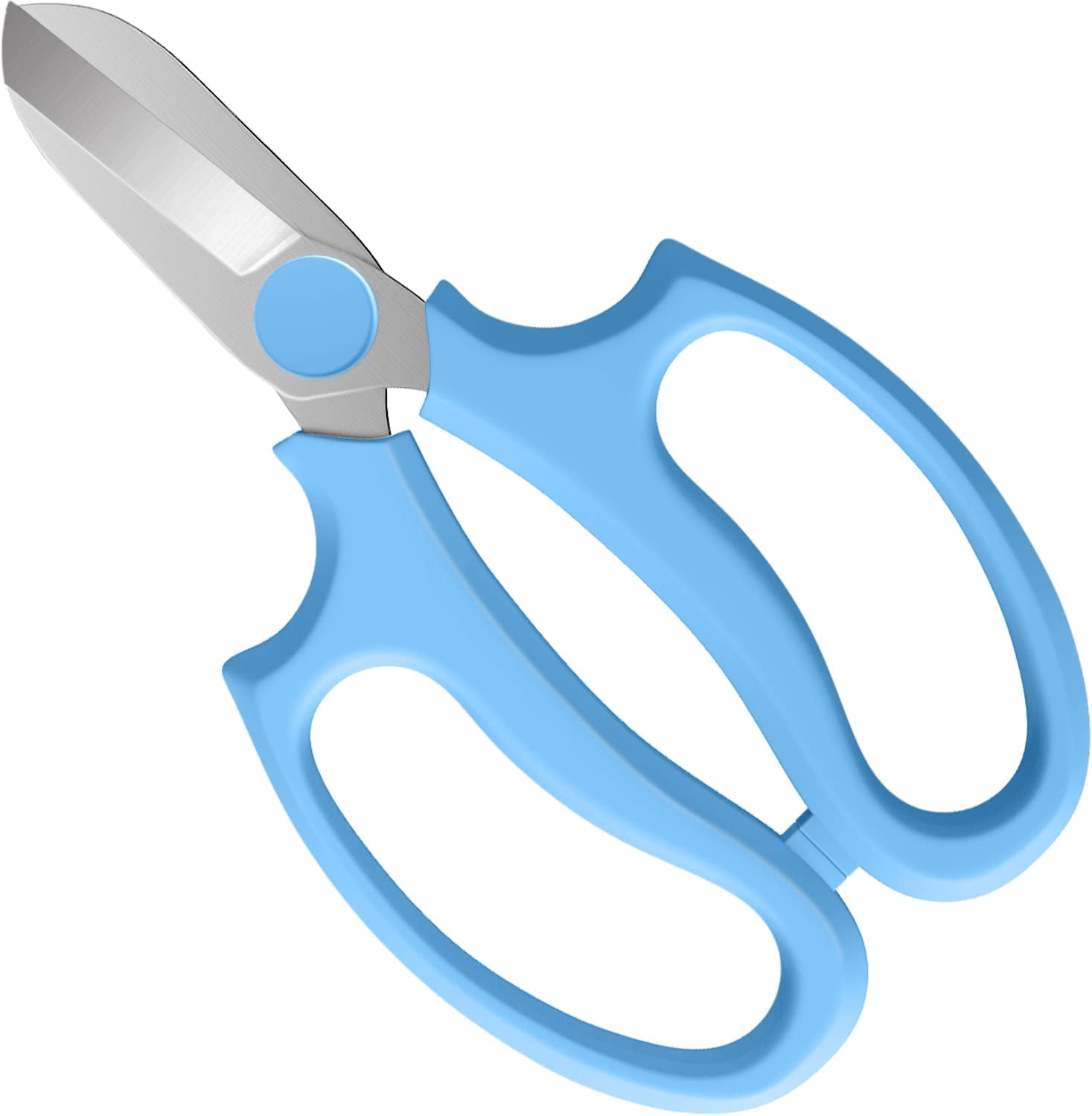 PETGLE Flower Scissors, Premium Steel Garden Pruning Shears, Blue ...