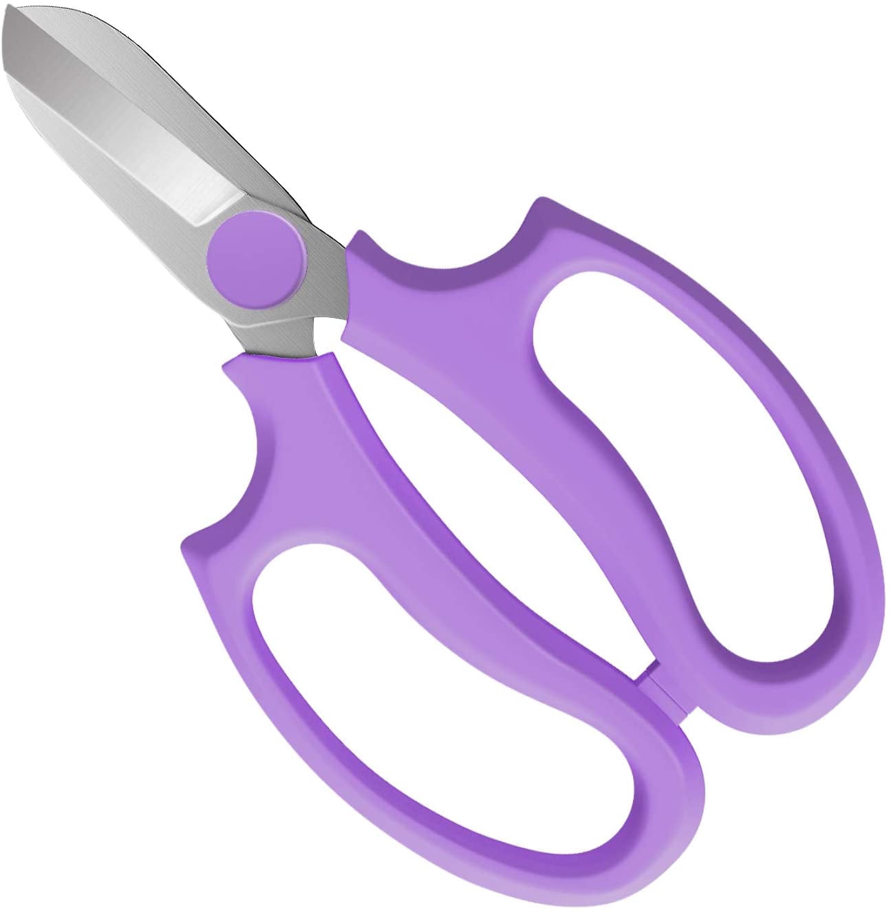 PETGLE Flower Scissors, Premium Steel Garden Pruning Shears, Purple ...
