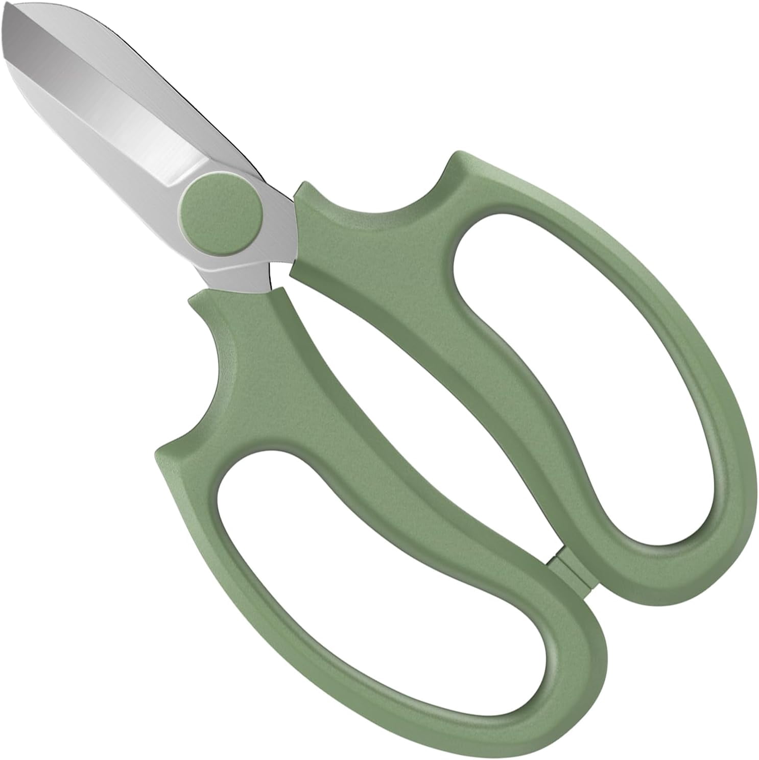 PETGLE Flower Scissors, Steel Garden Pruning Shears, Avocado Green ...