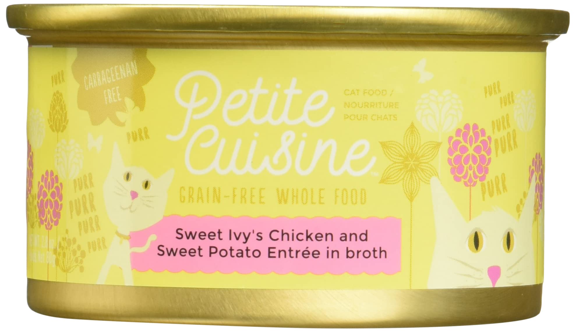 PETITE CUISINE Grain-Free Wet Cat Food, Sweet Ivy's Chicken & Sweet ...