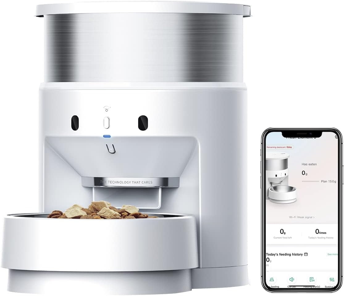 PETKIT Automatic Dogs Cats Feeder,App Control,Programmable Portion ...