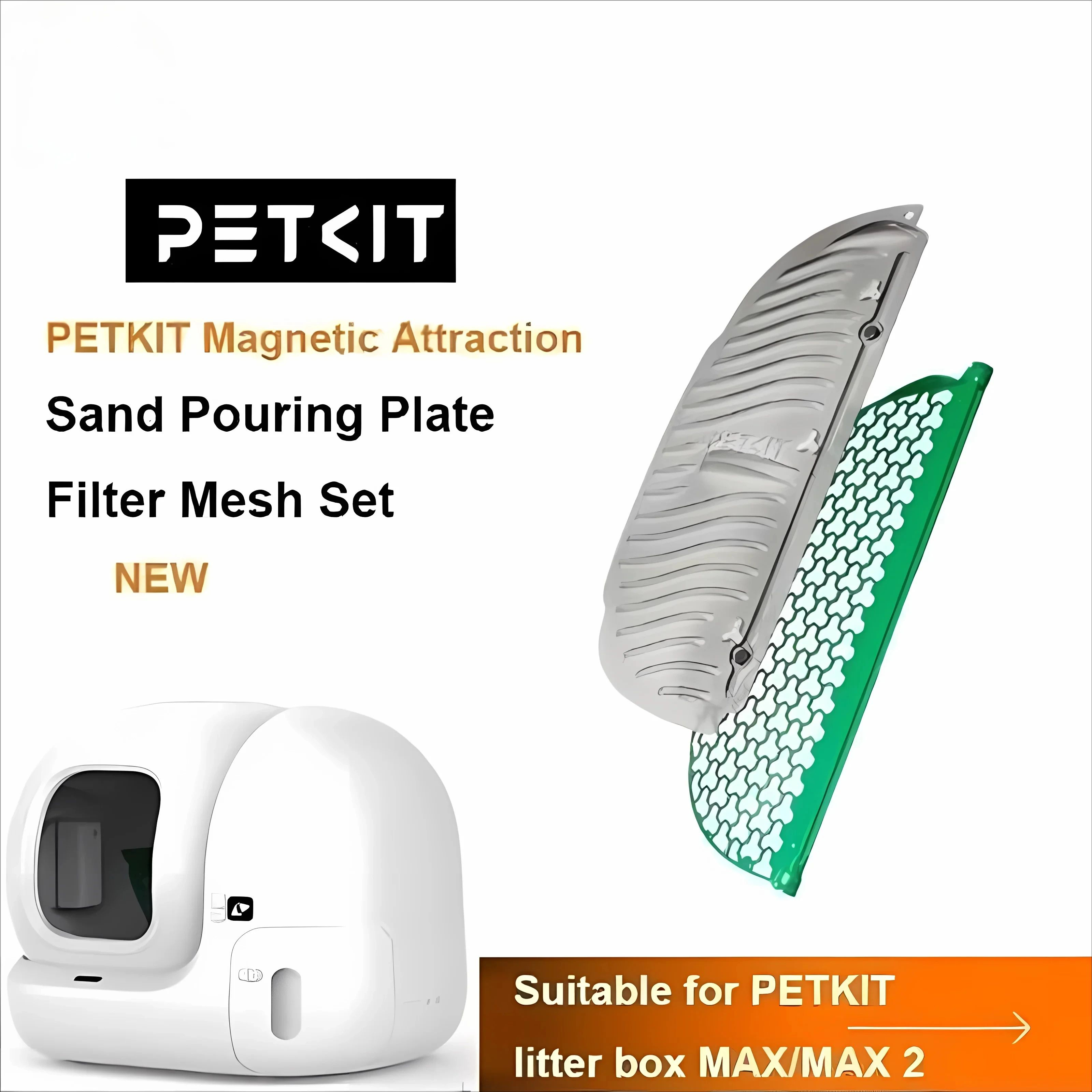 PETKIT Magnetic Sand Pouring Plate Filter Mesh Set Effective Sand for ...