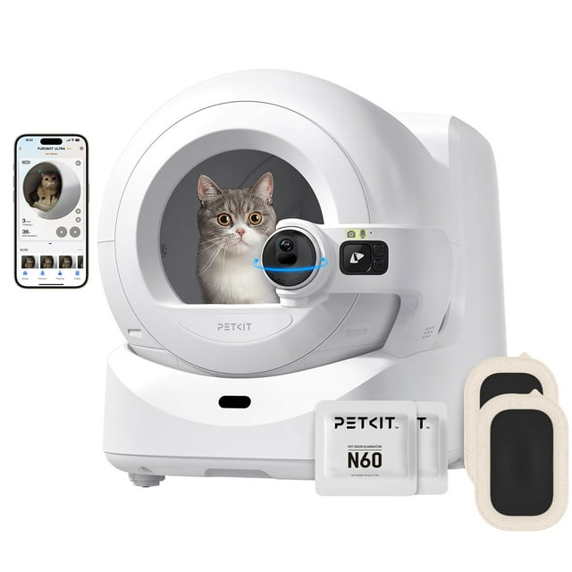 PETKIT Purobot Ultra Automatic Waste Packing Self-Cleaning Cat Litter ...
