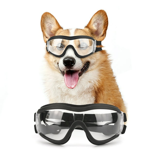 PETLESO Dog Goggles Sunglasses Waterproof with Adjustable Strap for ...