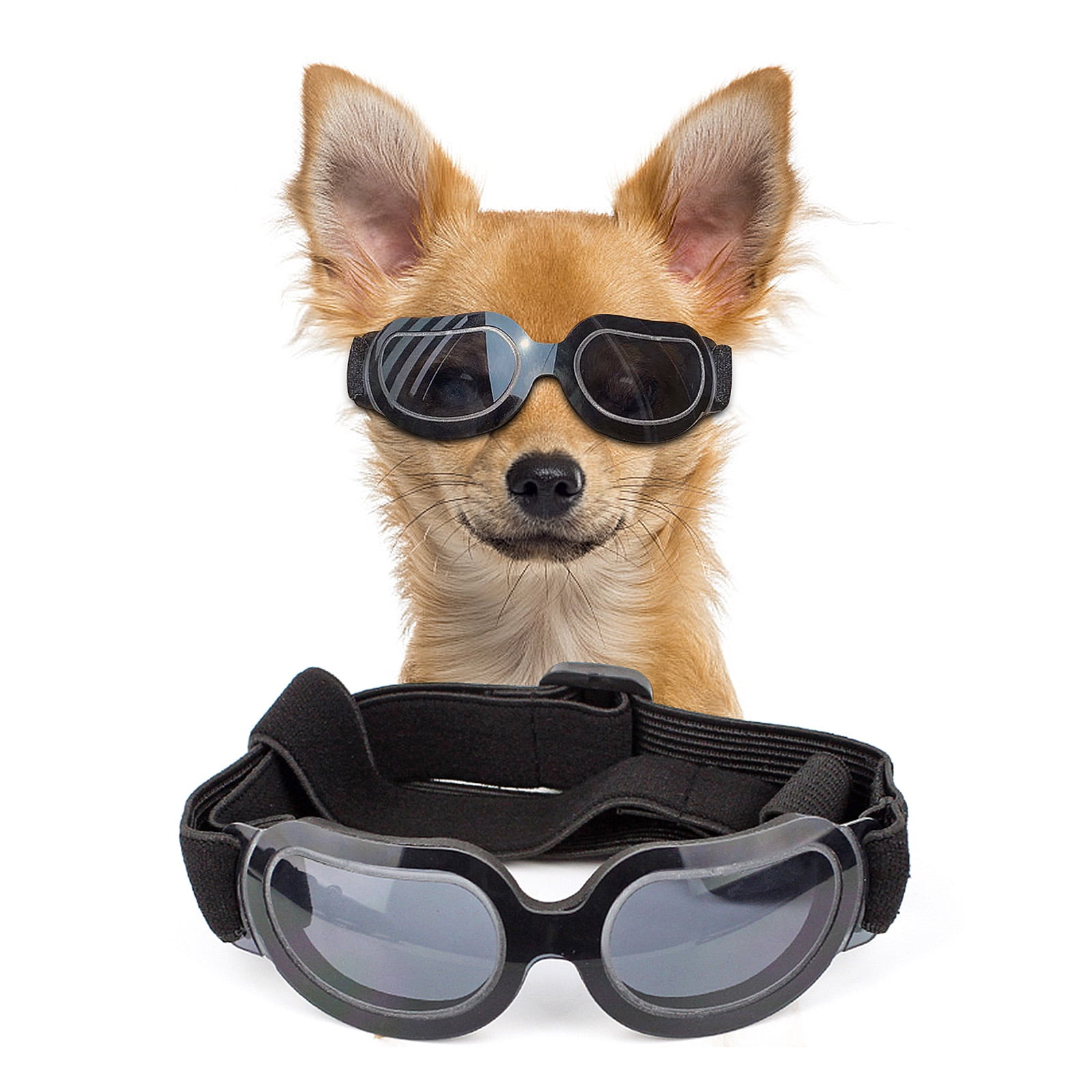 PETLESO Dog Sunglasses Pet Goggles UV Protection Windproof Dog ...