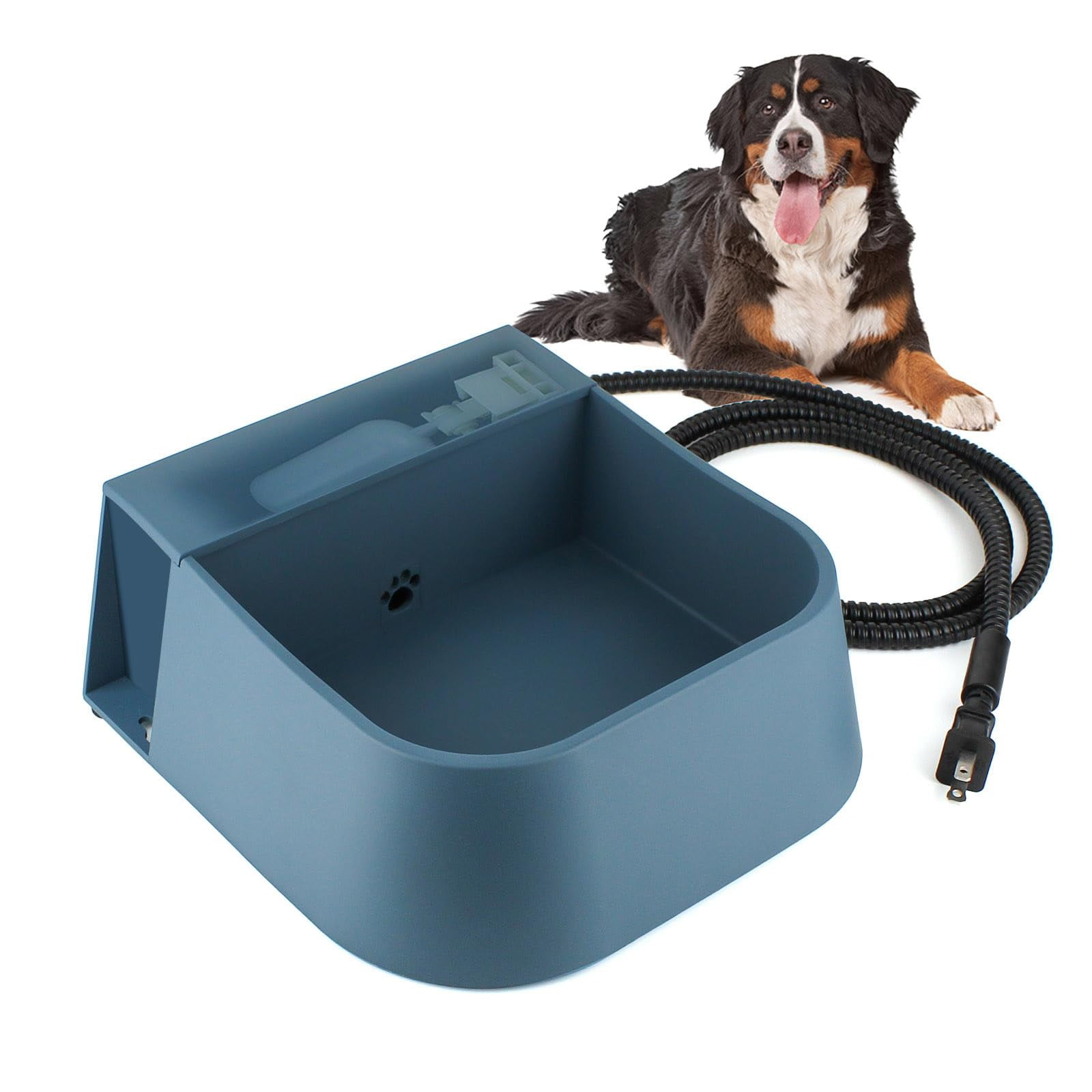 PETLESO Heated Water Bowl Automatic Dog Waterer, Heated Dog Bowl with ...