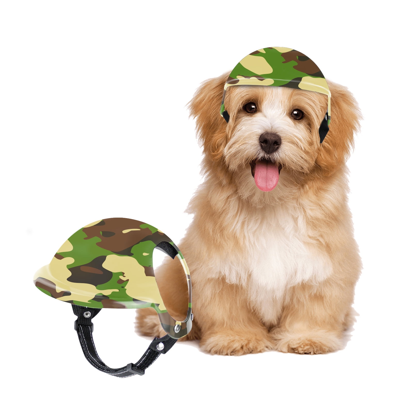 PETLESO Small Dog Helmet with Ear Hole Motorcycle Dog Helmet Multi ...