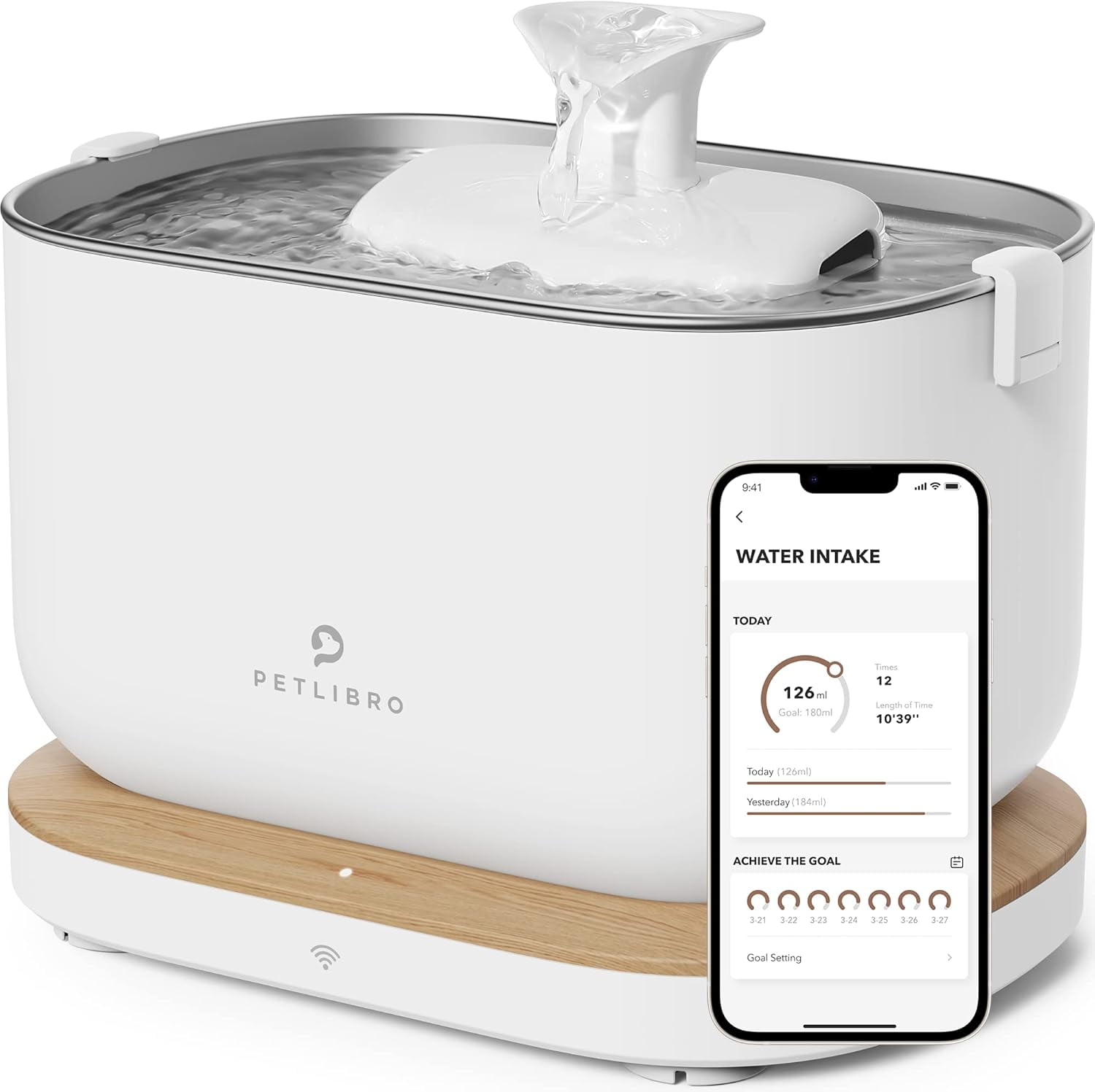 PETLIBRO App-Controlled Cat Water Fountain, Pet Water Fountain with ...