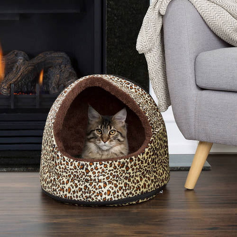PETMAKER Cozy Canopy Pet Cave Bed, 16" x 12" x 14.5" - Walmart.com