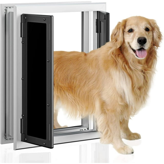 PETOUCH Extra Large Pet Dog Door for Wall with Aluminum Frame and ...
