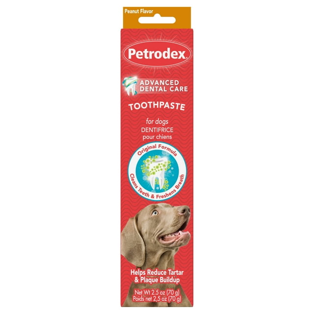 PETRODEX Toothpaste for Dogs, 2.5 oz, Peanut Flavor - Walmart.com