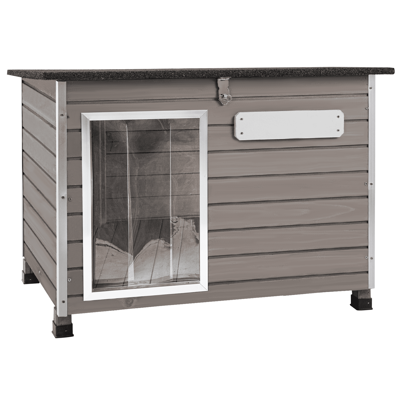 PETSCOSSET Dog House Outdoor Wooden Puppy Shelter for Small Sized Dogs ...
