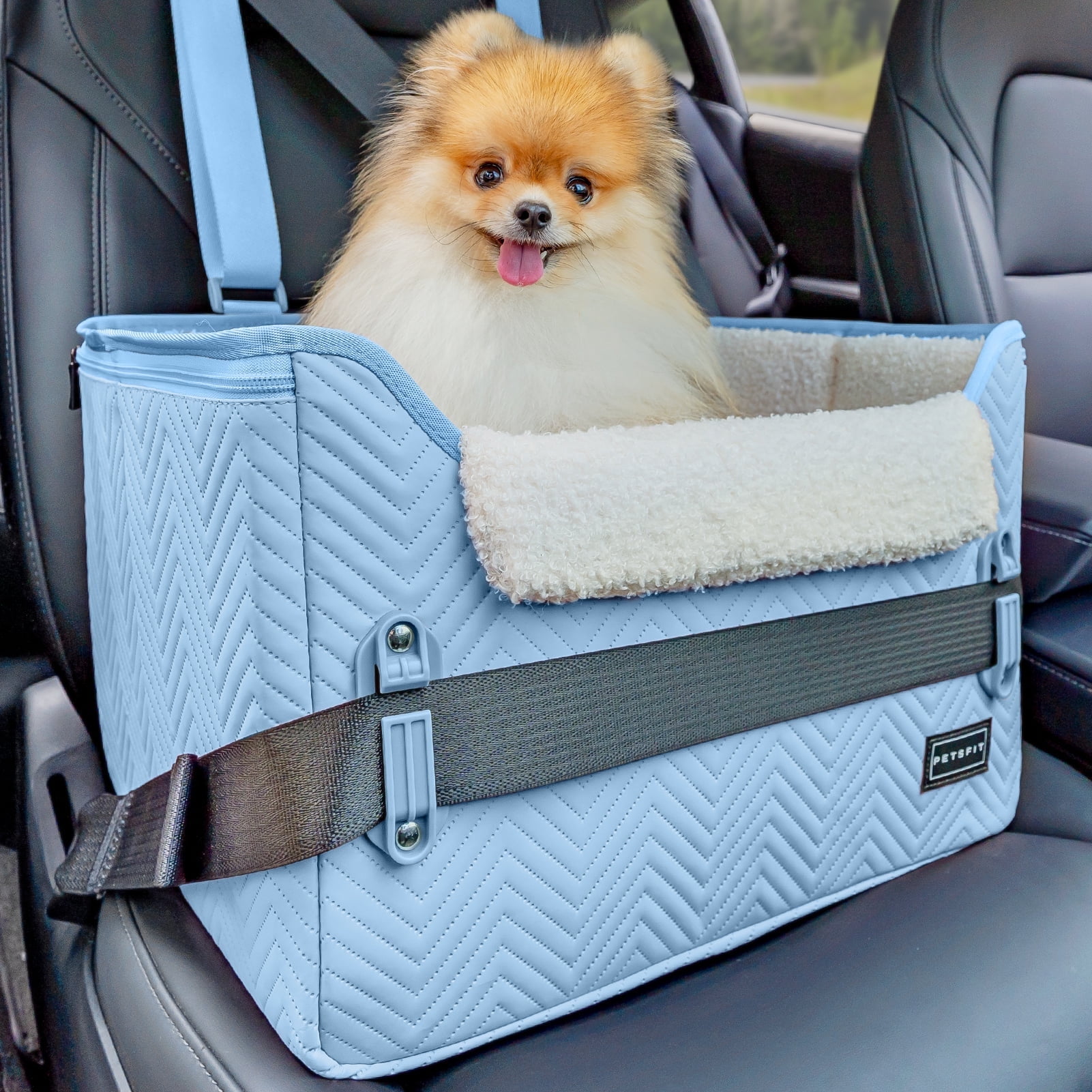 PETSFIT Dog Car Seat Medium Sized Dog, Stable Small Dog Car Seat for ...