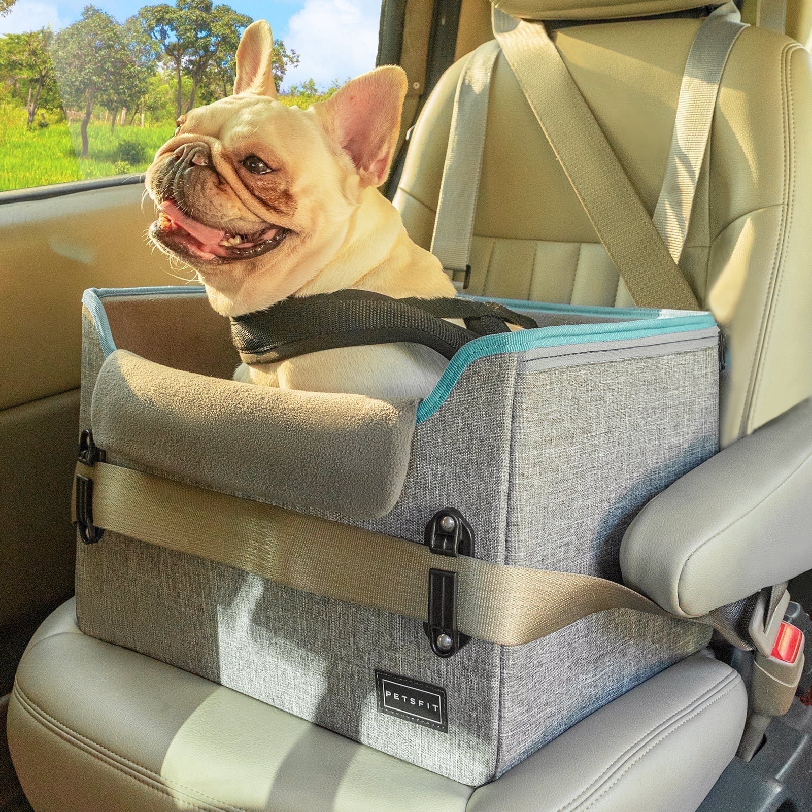 PETSFIT Dog Car Seats for Small Dogs, Portable Dog Booster Car Seat ...