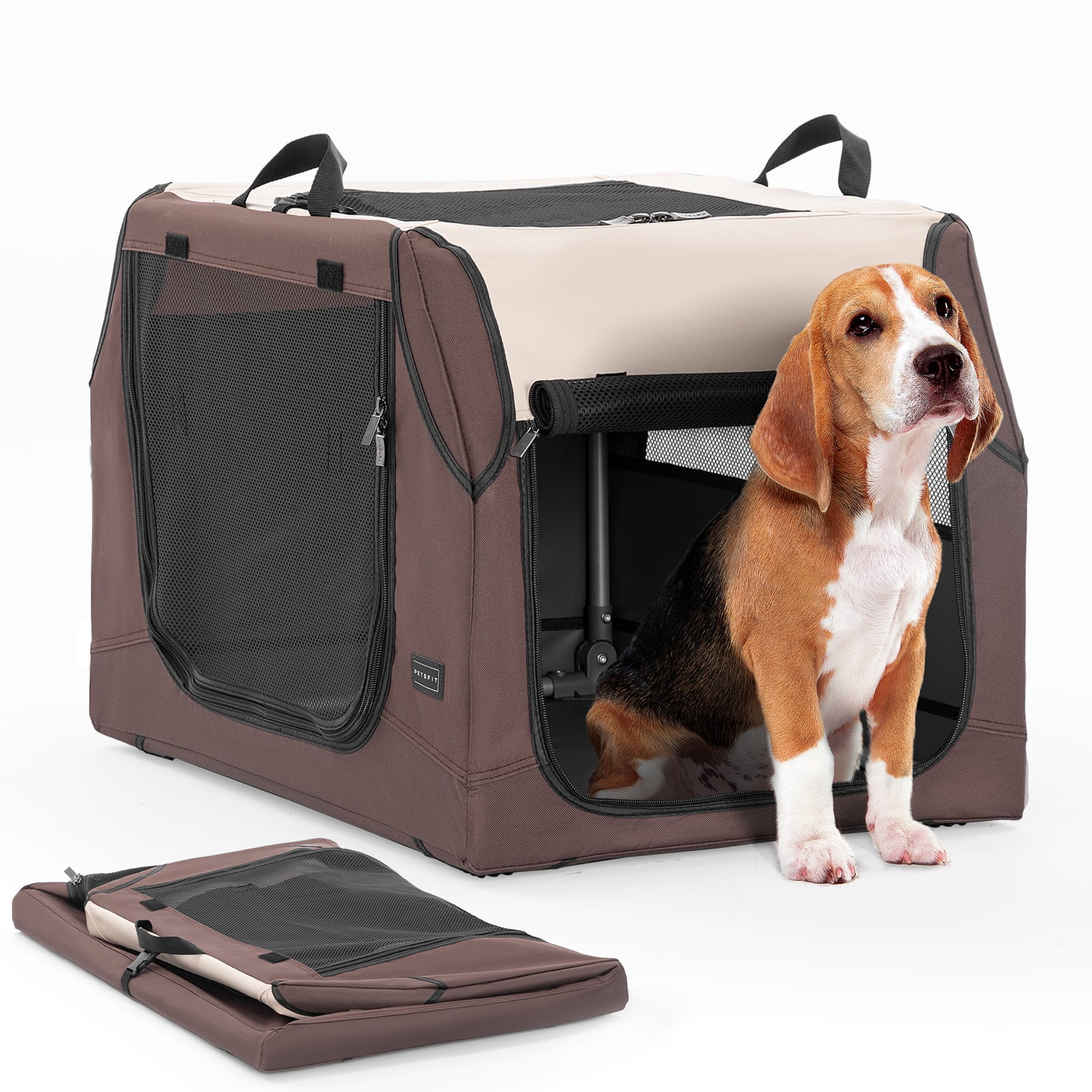PETSFIT Portable Dog Crate, Collapsible Dog Crate-Lightweight, Foldable ...