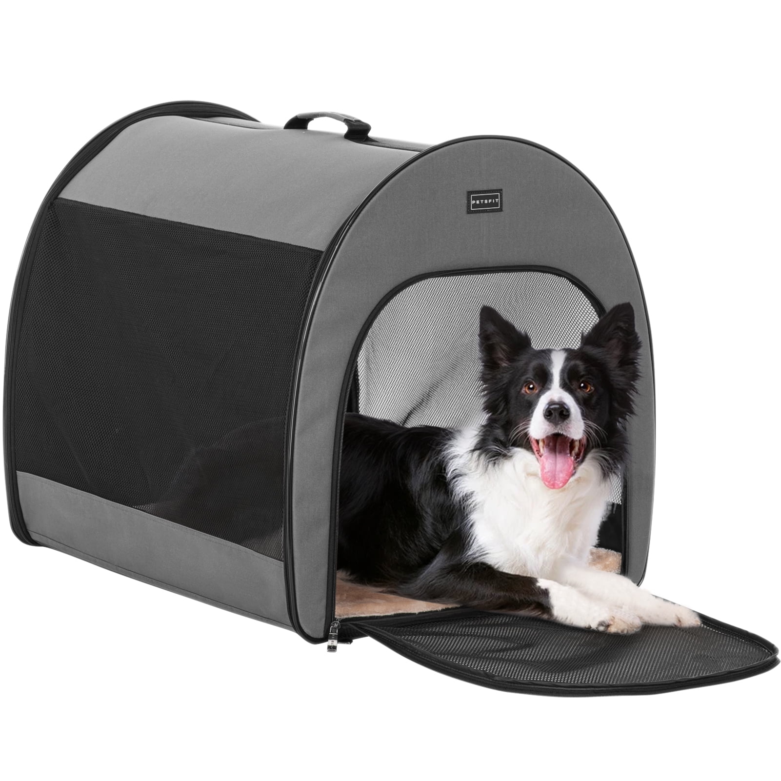 PETSFIT Soft Dog Crate, Dog Crate Travel - 30 Inch Lightweight, Roomy ...